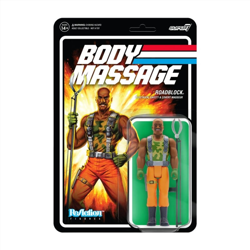 Buy G.I. Joe Roadblock Body Massage PSA ReAction 3.75 Action Figure Buy Yours Now from Funko Pop Australia. Your local Pop Vinyl Collectables Store